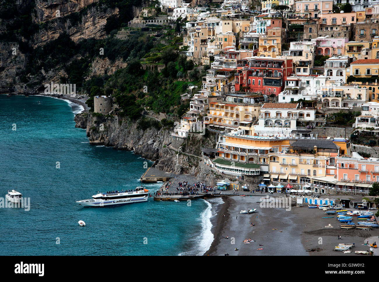 The structure of the town of Positano is very original; its buildings ...