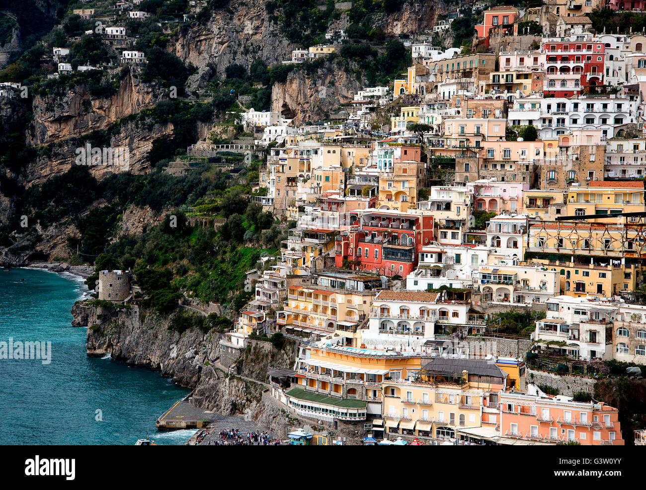 The structure of the town of Positano is very original; its buildings ...