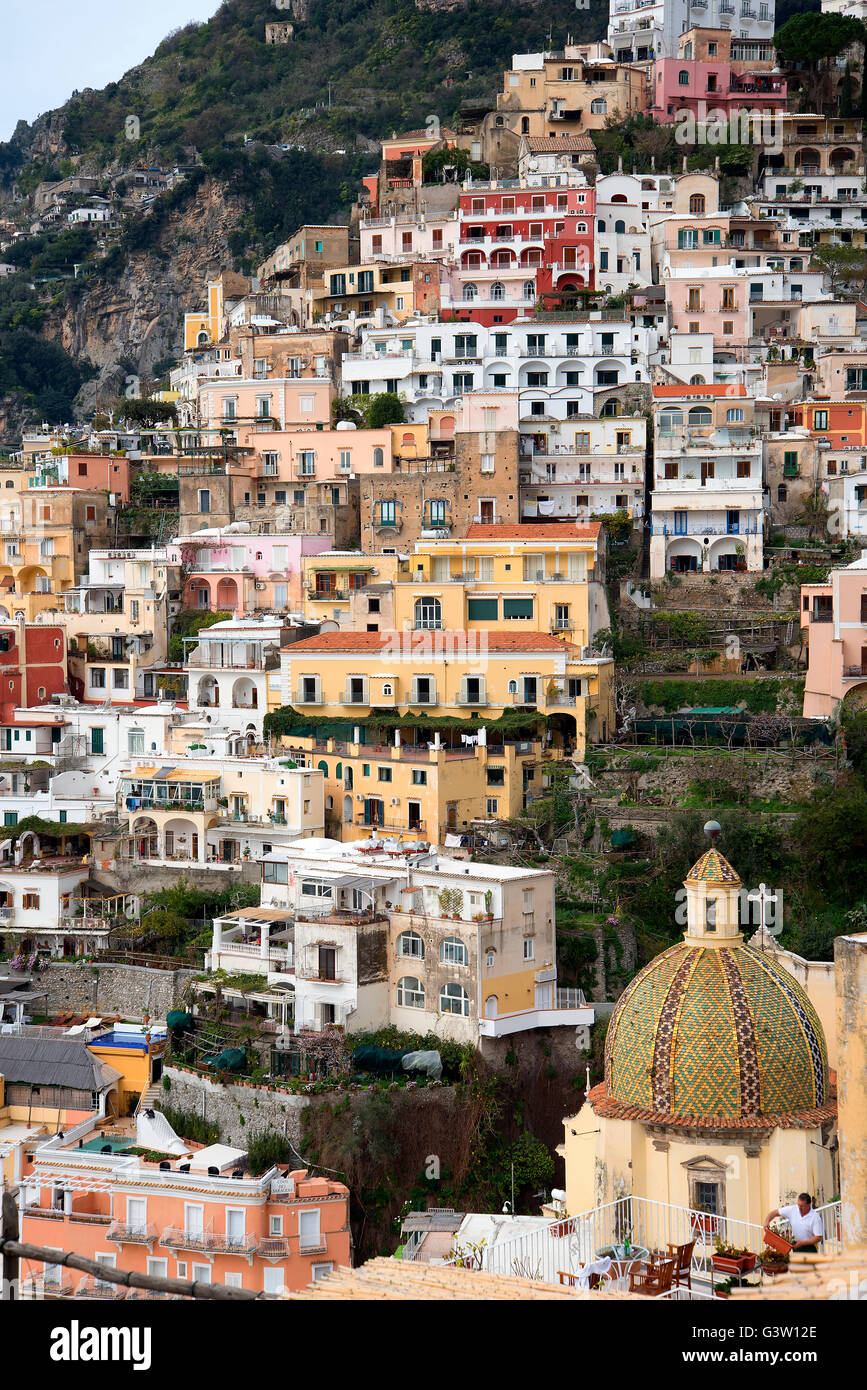 The structure of the town of Positano is very original; its buildings ...