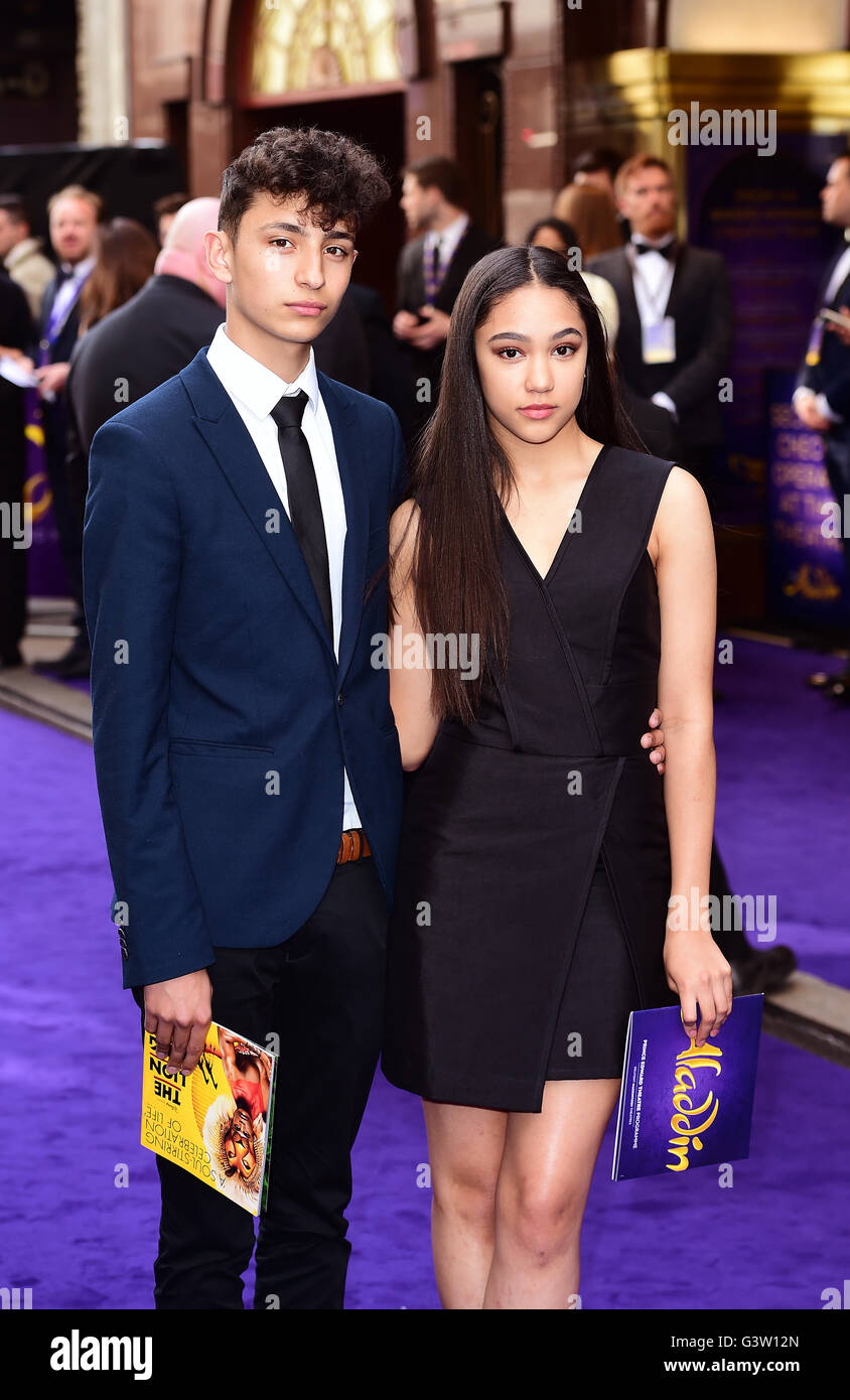 Jayden Revri and Jade Alleyne attend the opening night of Disney's new ...