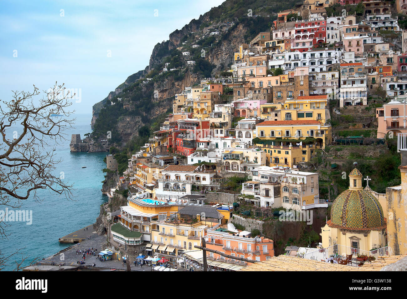 The structure of the town of Positano is very original; its buildings ...