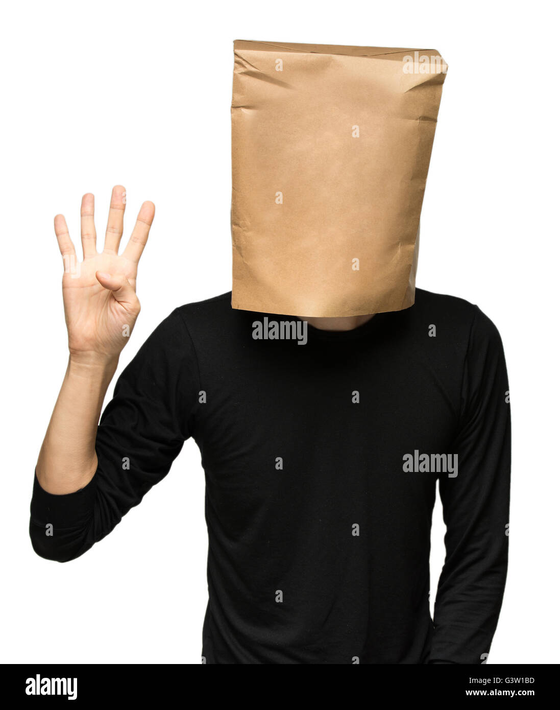 Funny Burglar With Bag Over Head