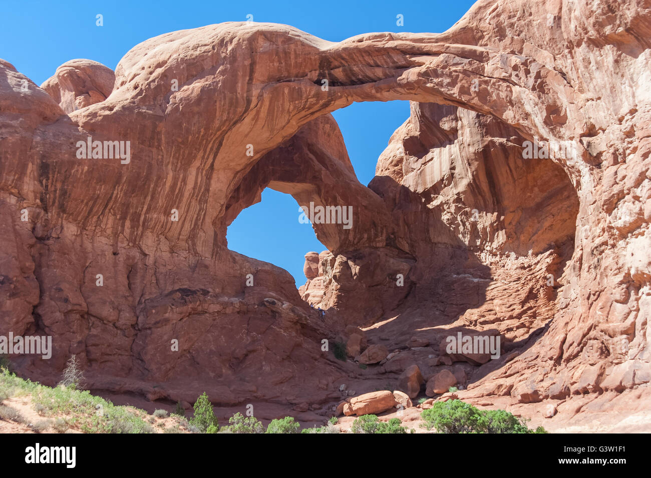 Double arch natural sandstone formation hi-res stock photography and ...