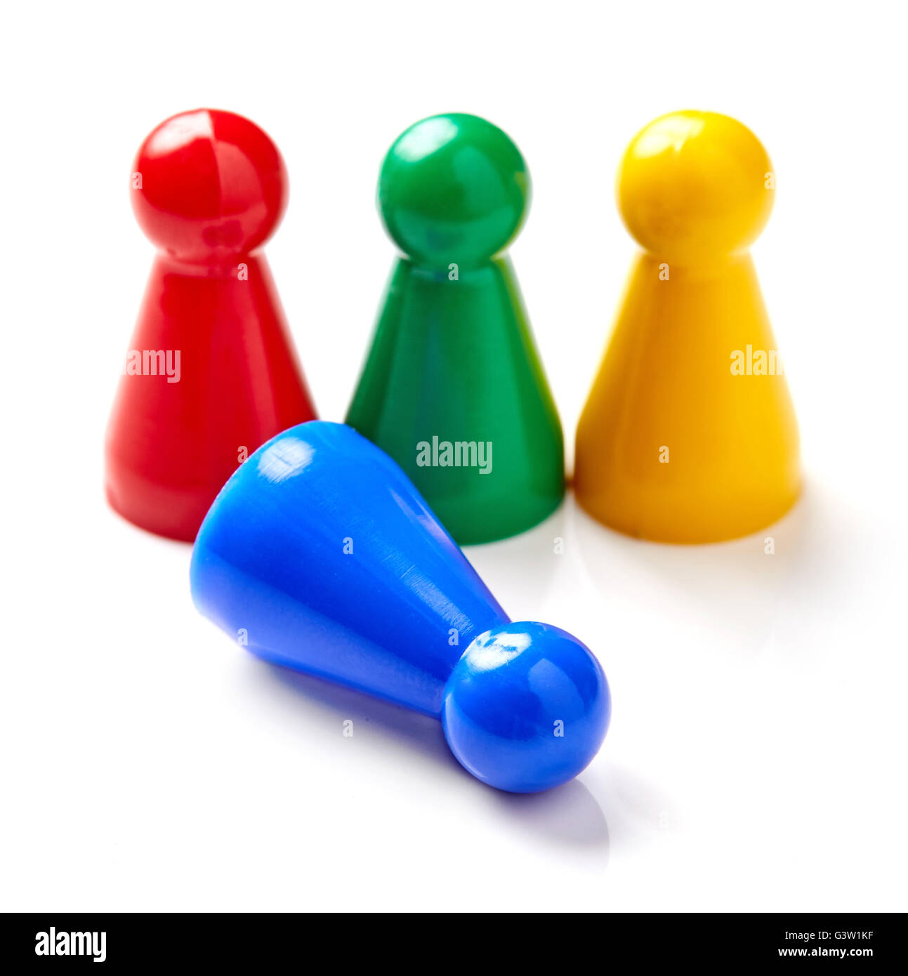 Colorful board game counters isolated on white background Stock Photo ...