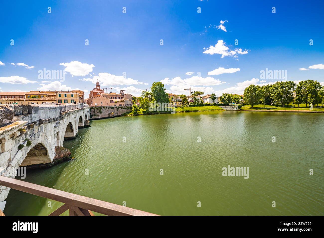 Augustus bridge in Rimini, one of Oldest Roman Bridges in Italy Stock ...