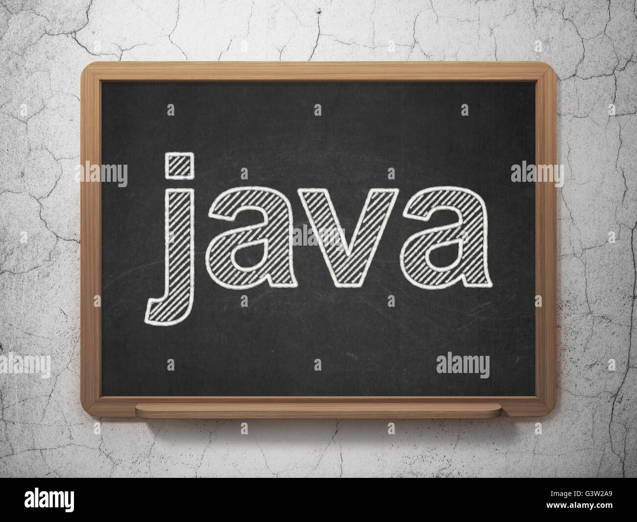 Database concept: Java on chalkboard background Stock Photo - Alamy