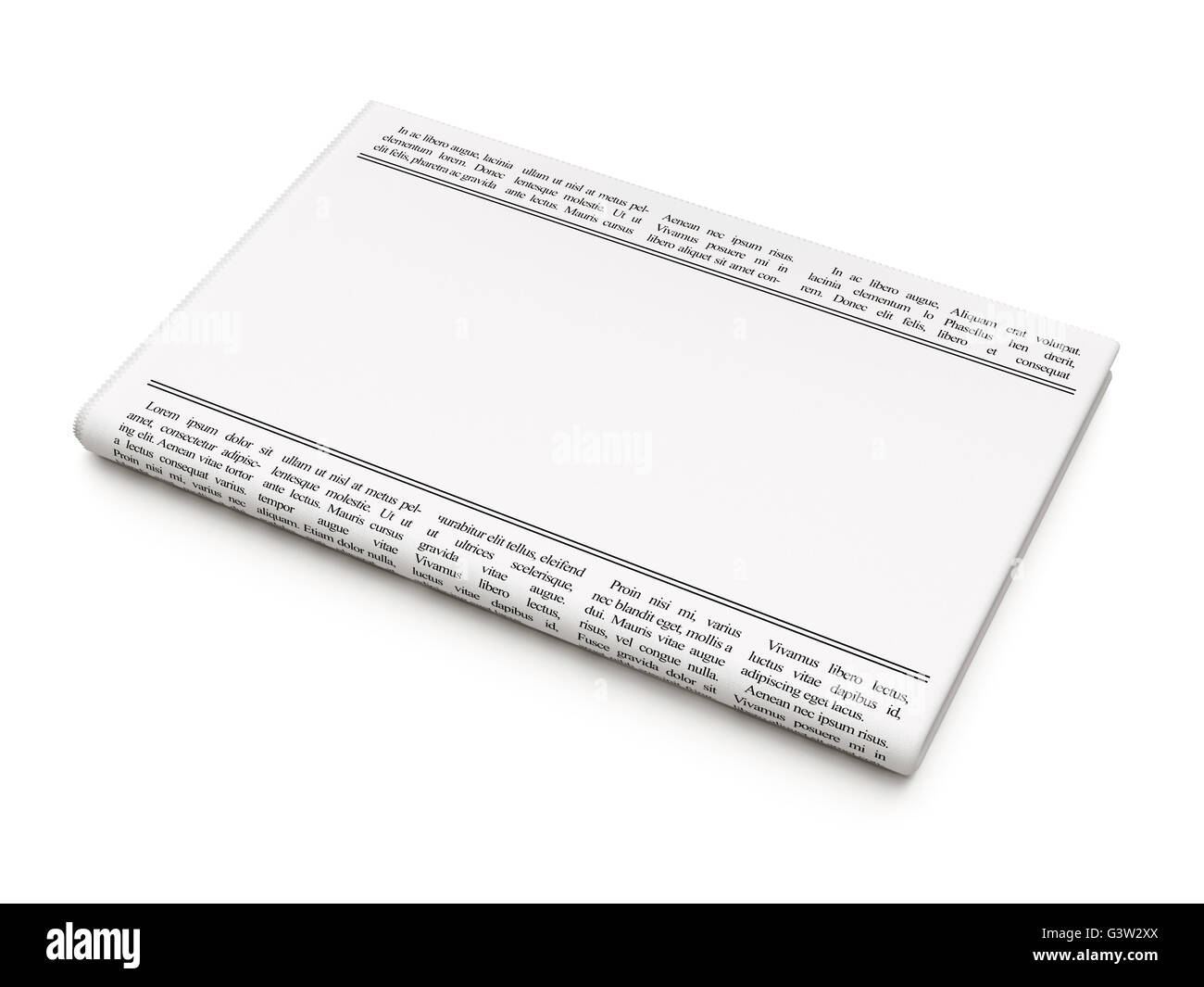 Science concept: newspaper headline Experiment and Flask icon on White ...