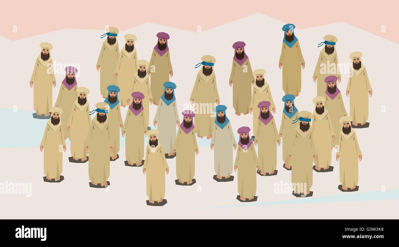 Traditional Arabian People