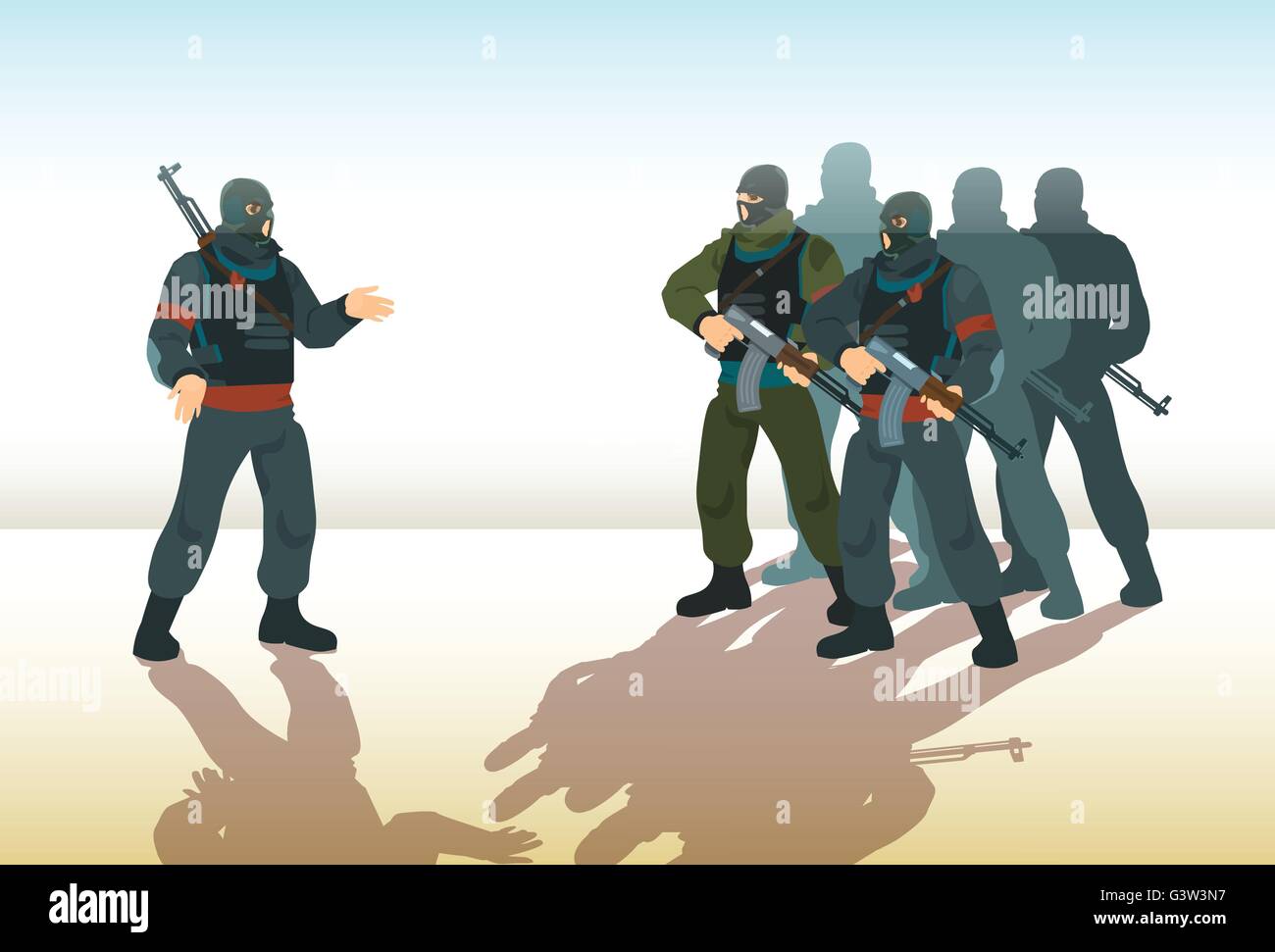 Isis gun Stock Vector Images - Alamy