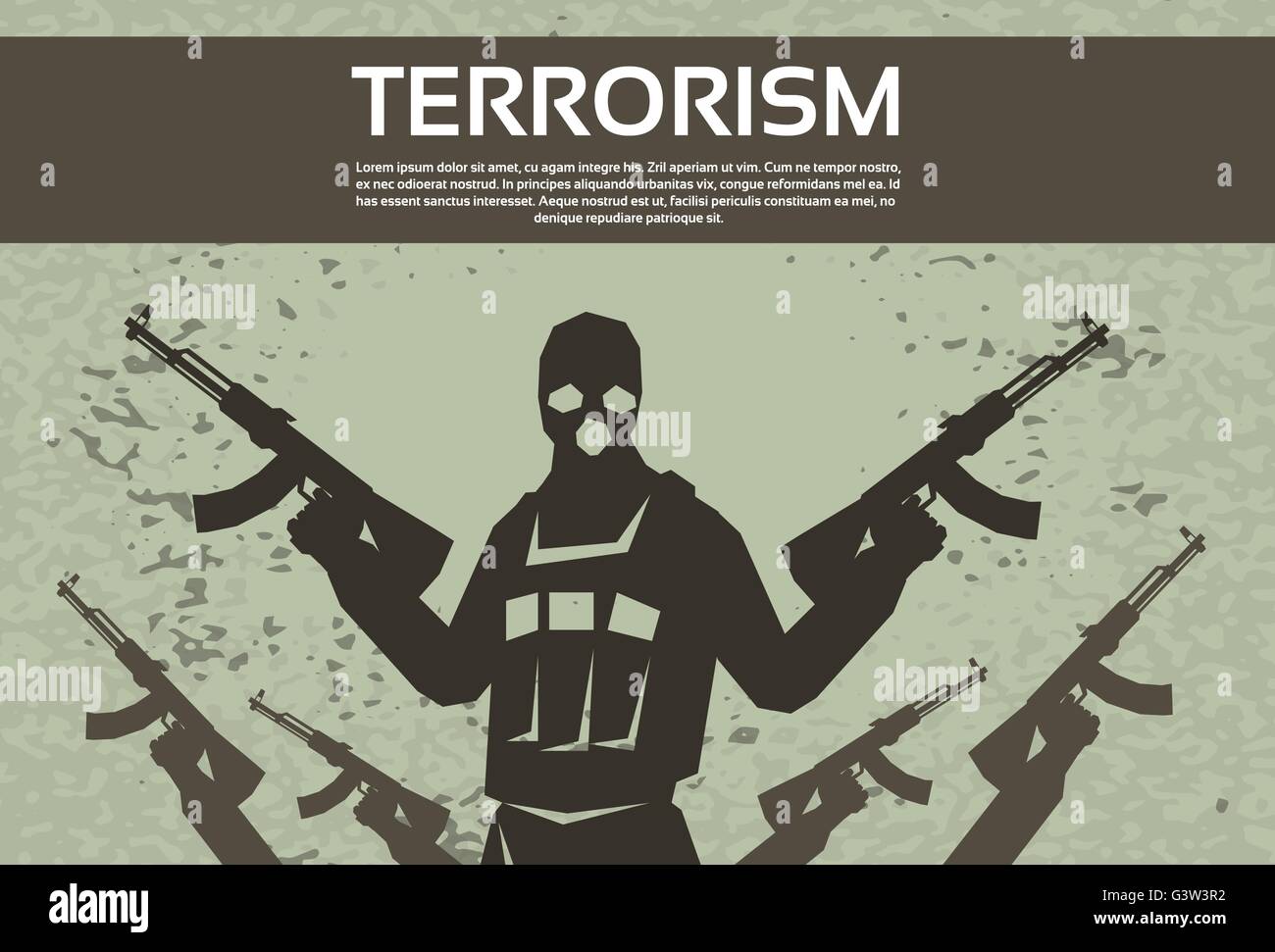 Isis terrorist rifle Stock Vector Images - Alamy