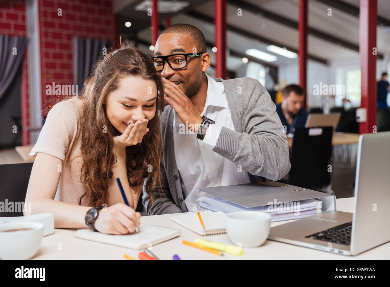 Cool office laughing hi-res stock photography and images - Alamy