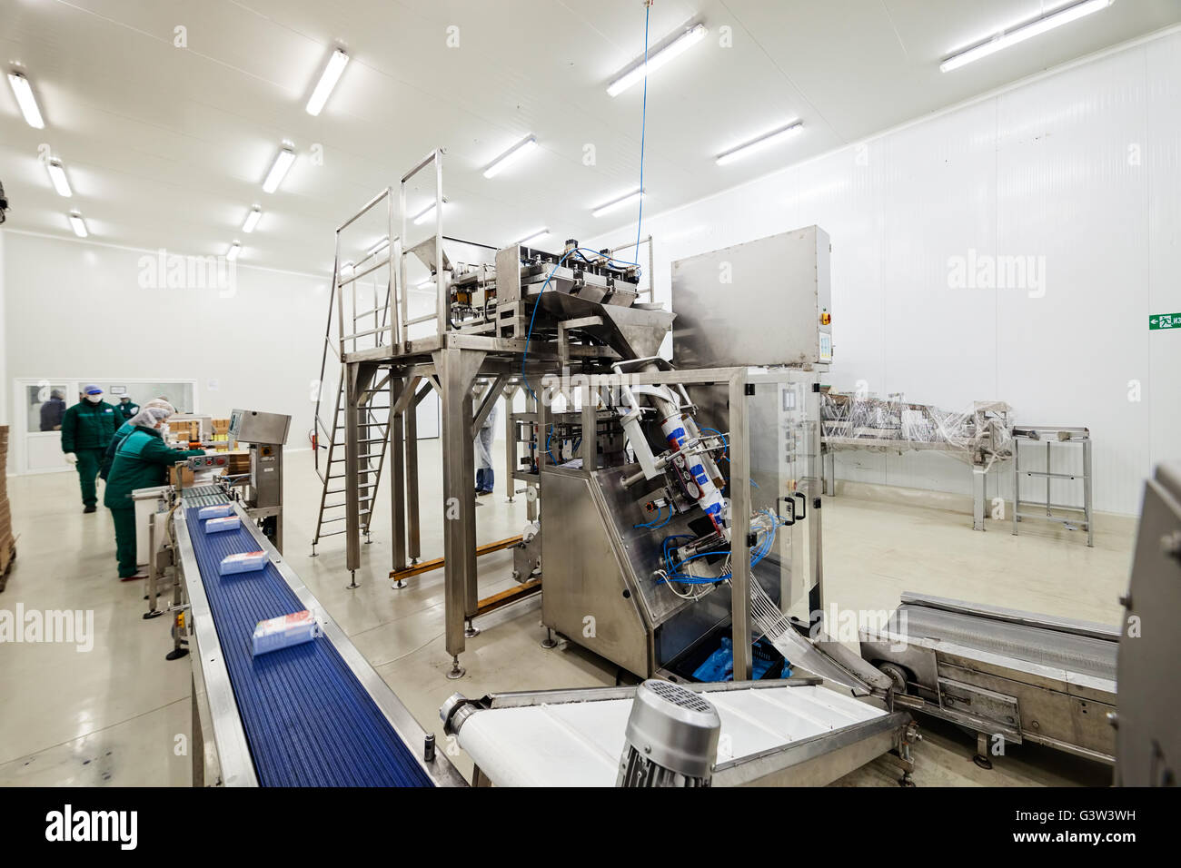 food packing and sorting industry equipment Stock Photo - Alamy
