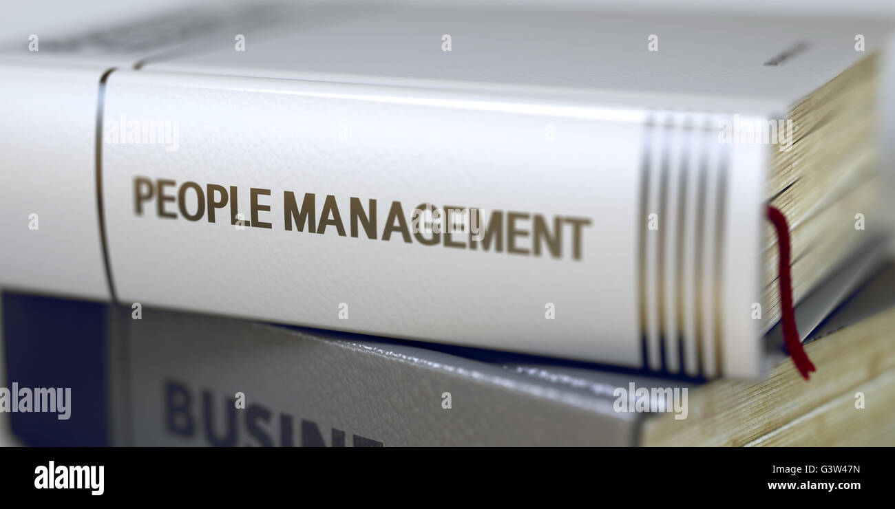 People Management. Book Title on the Spine Stock Photo - Alamy