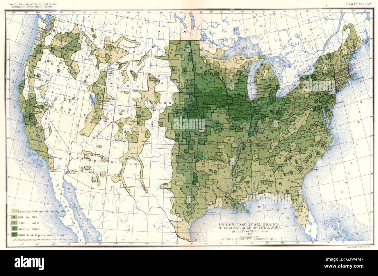 1900 census map hi-res stock photography and images - Alamy