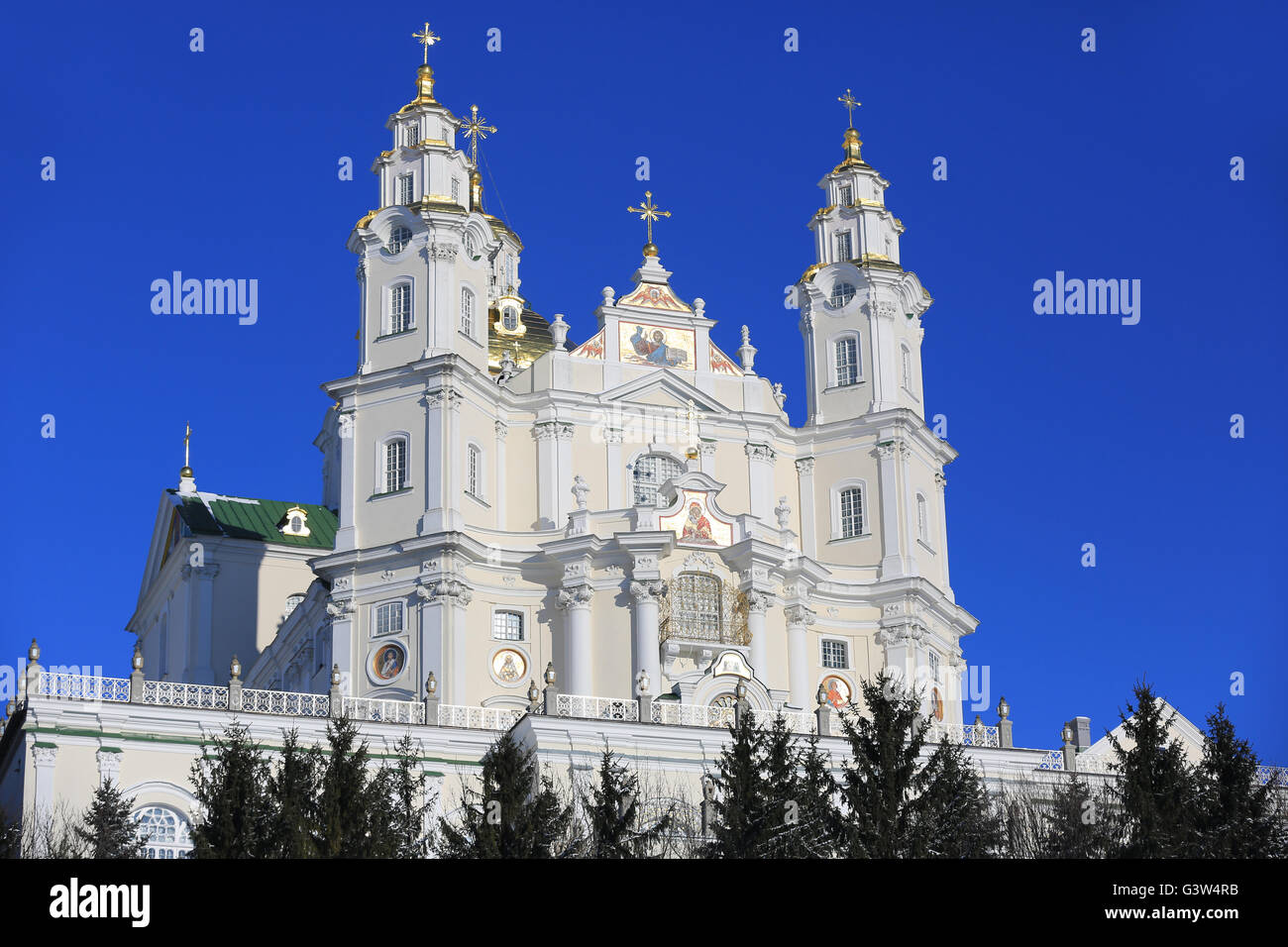 Pochaev's Lavra at nice day, Ukraine Stock Photo - Alamy