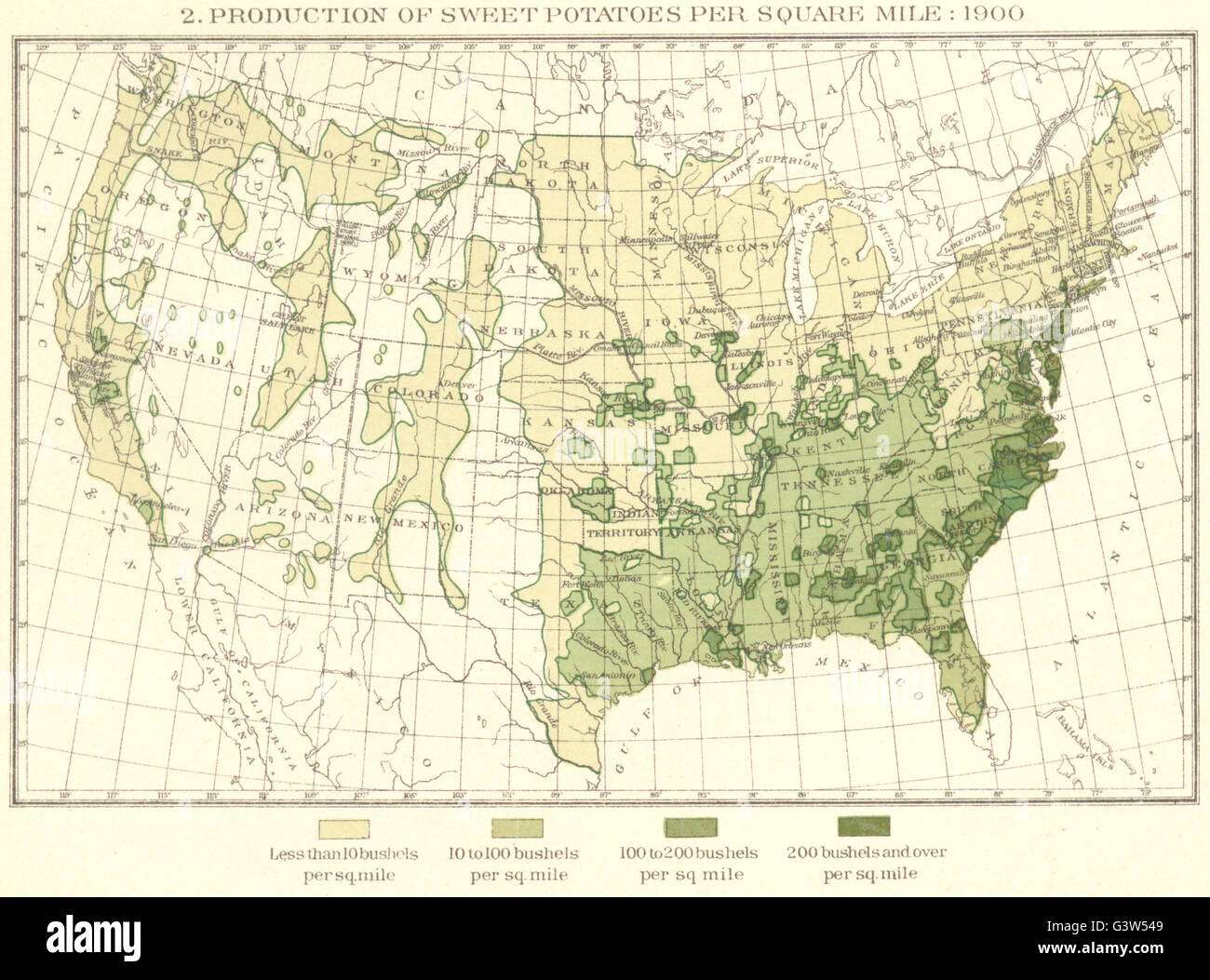 Production Map Of Potatoes