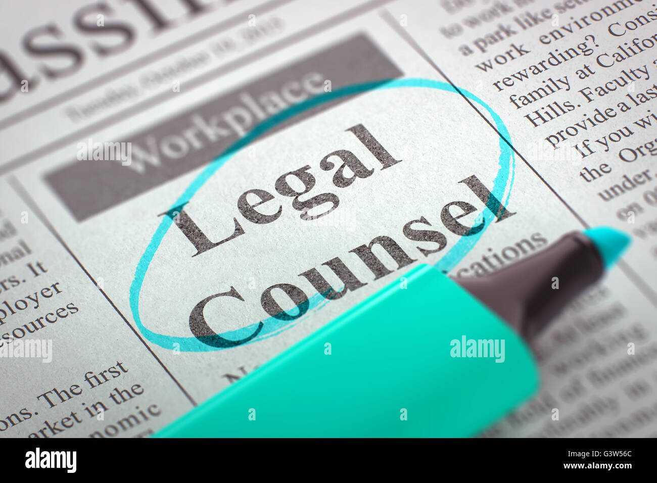 Legal counsel lawyer general hi-res stock photography and images - Alamy