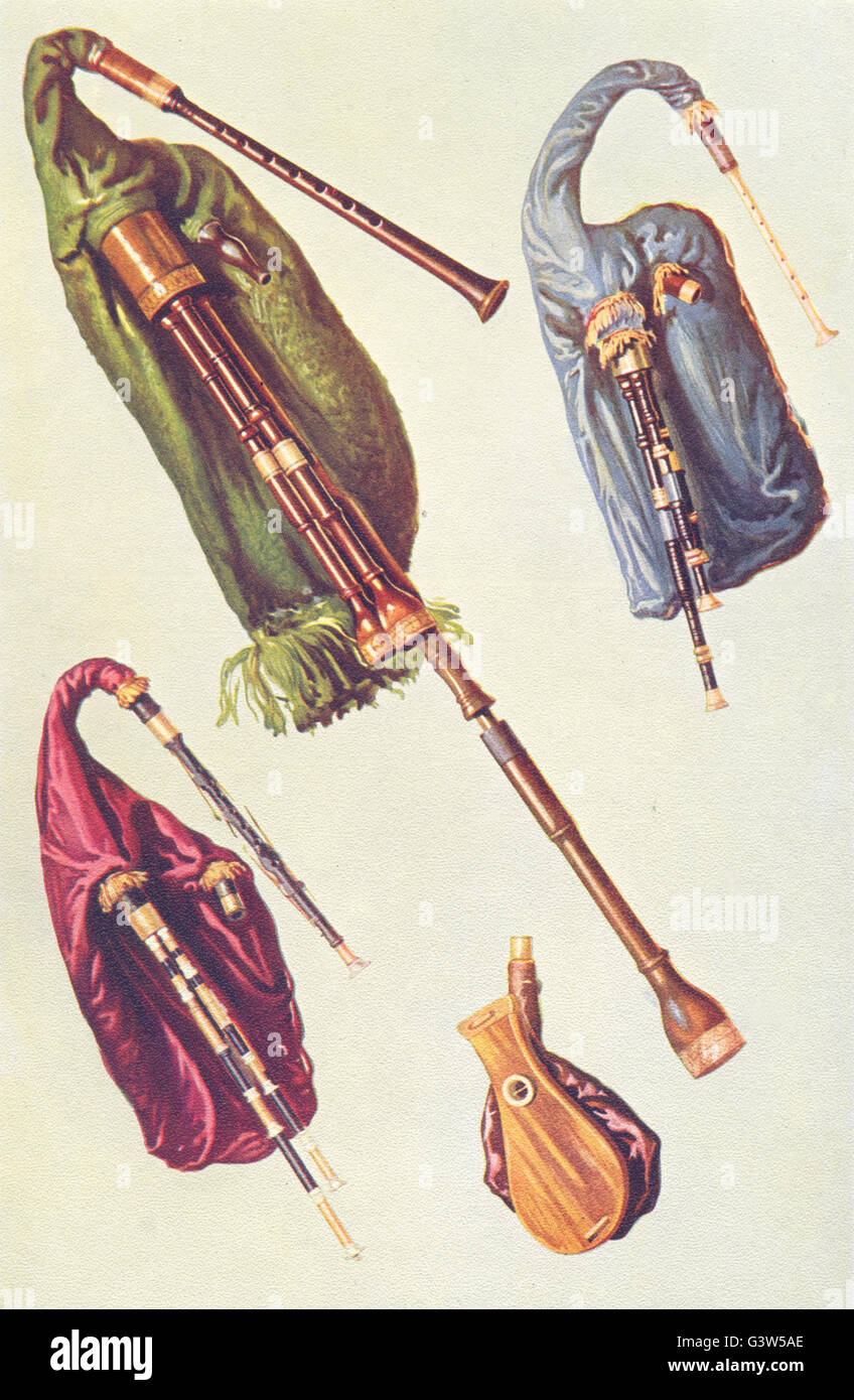 Antique bagpipes hi-res stock photography and images - Alamy