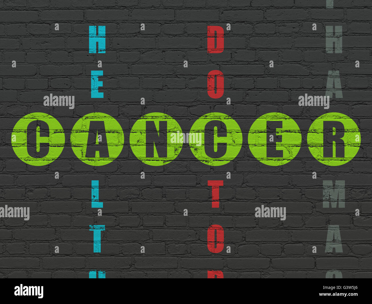 Health concept: Cancer in Crossword Puzzle Stock Photo - Alamy