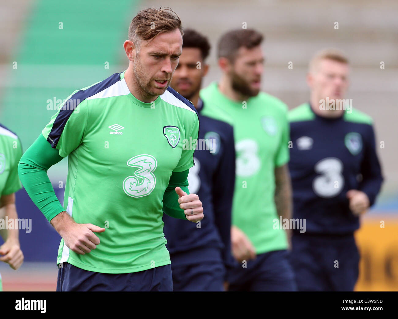 Republic of Ireland's Richard Keogh during a training session at the ...