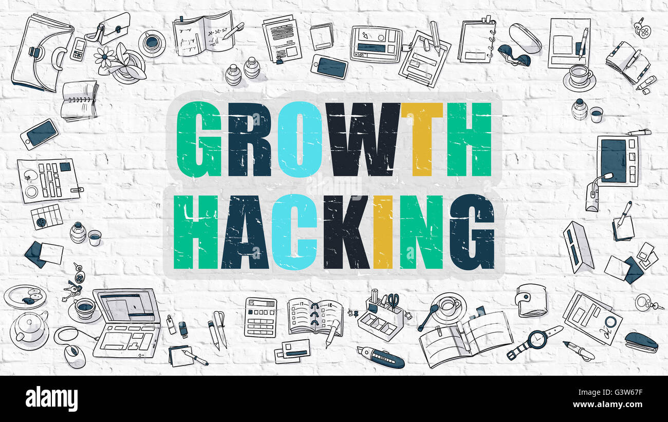 Growth Hacking in Multicolor. Doodle Design Stock Photo - Alamy
