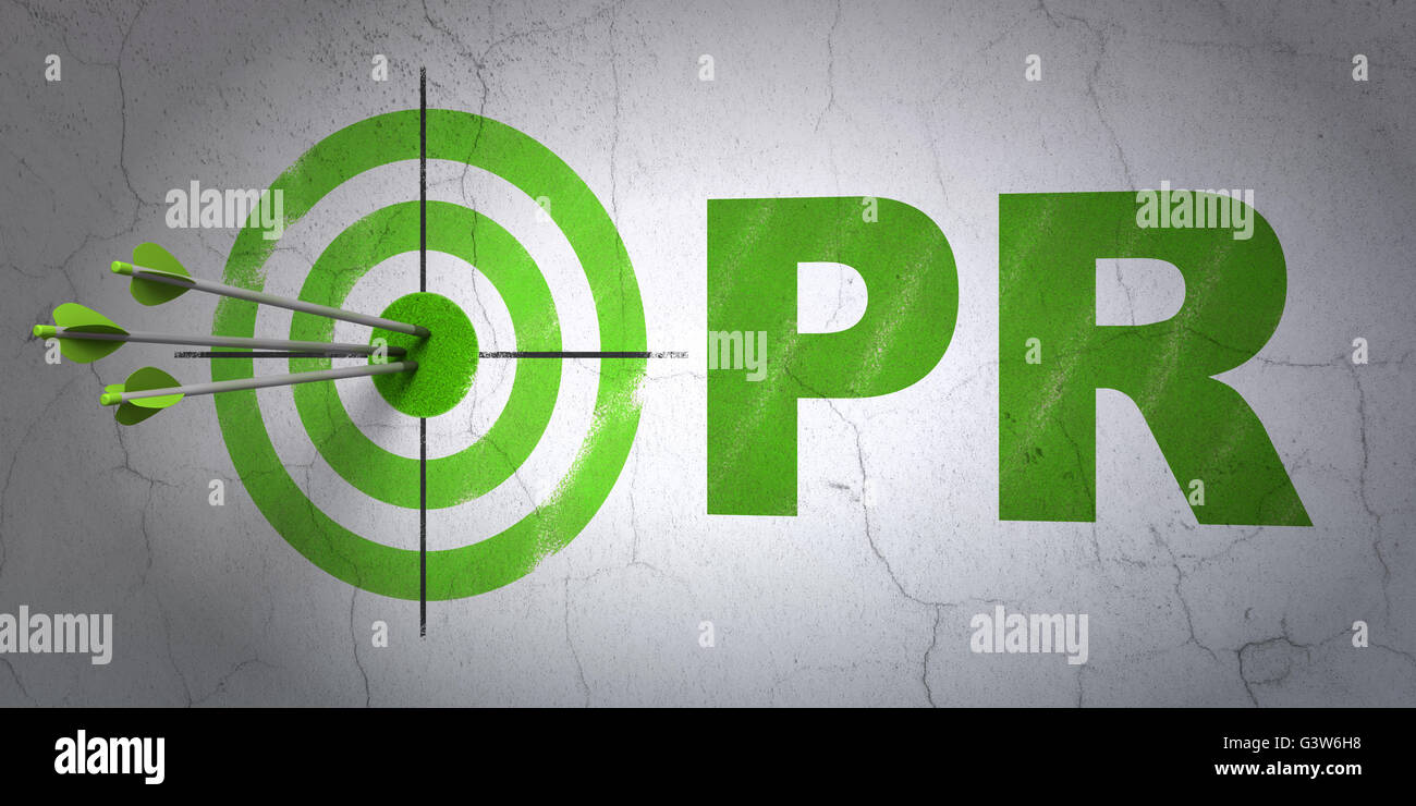 Success marketing concept: arrows hitting the center of target, Green ...