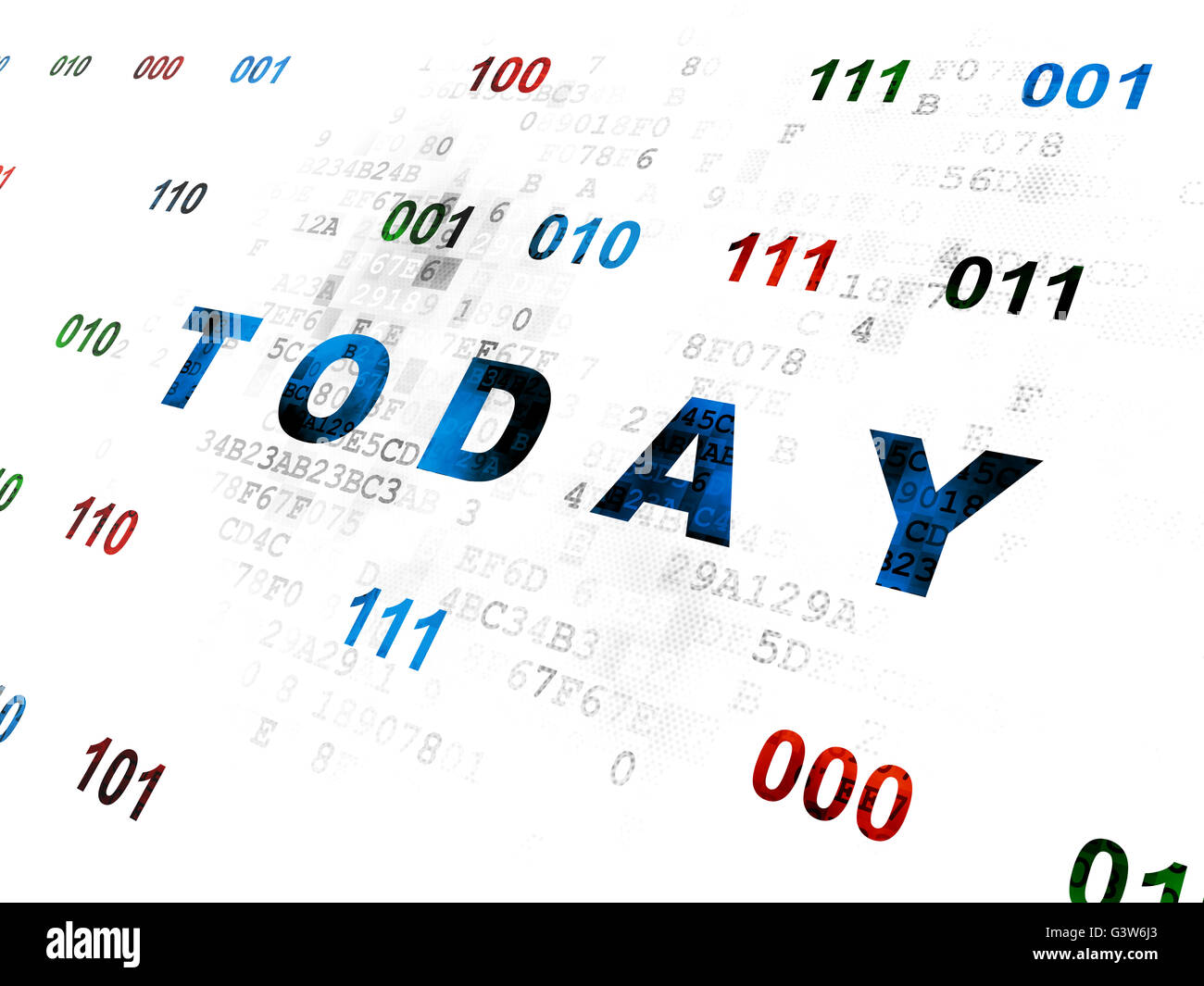 Timeline concept: Today on Digital background Stock Photo - Alamy
