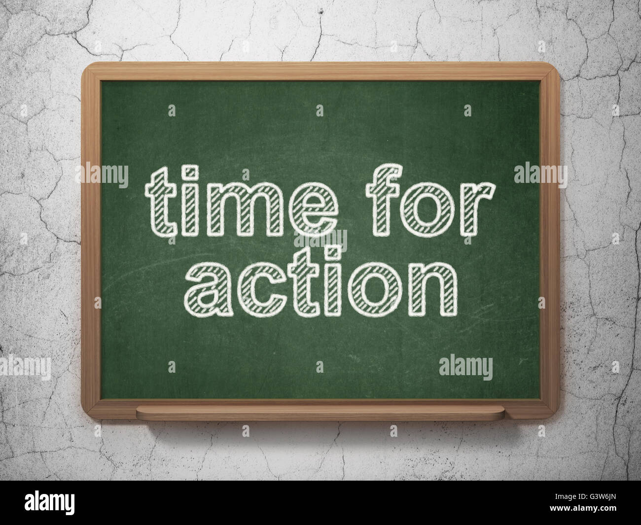 Timeline concept: Time for Action on chalkboard background Stock Photo - Alamy