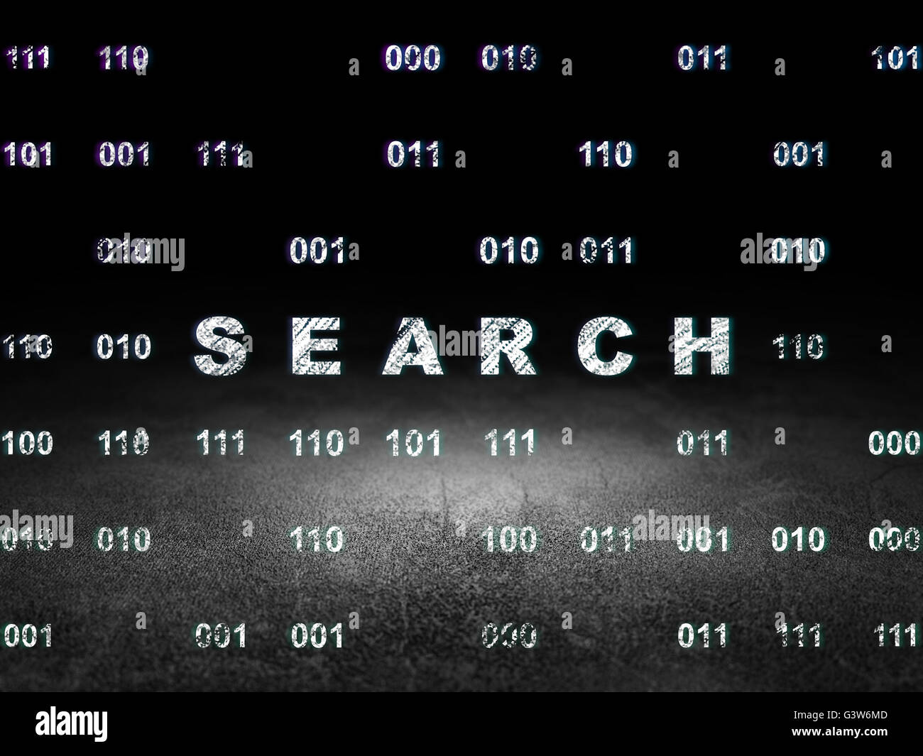 Web development concept: Search in grunge dark room Stock Photo - Alamy