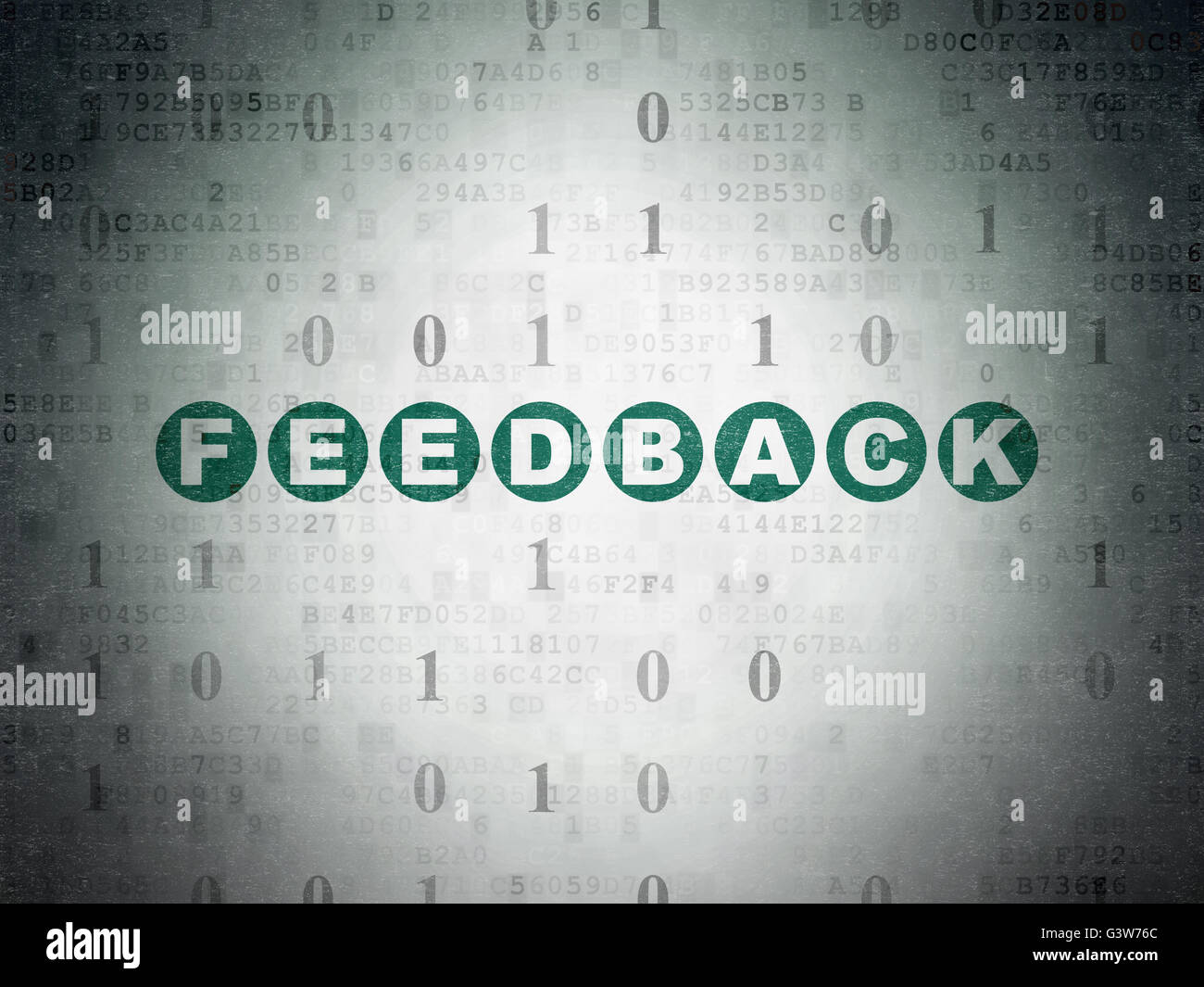 Business concept: Feedback on Digital Data Paper background Stock Photo ...