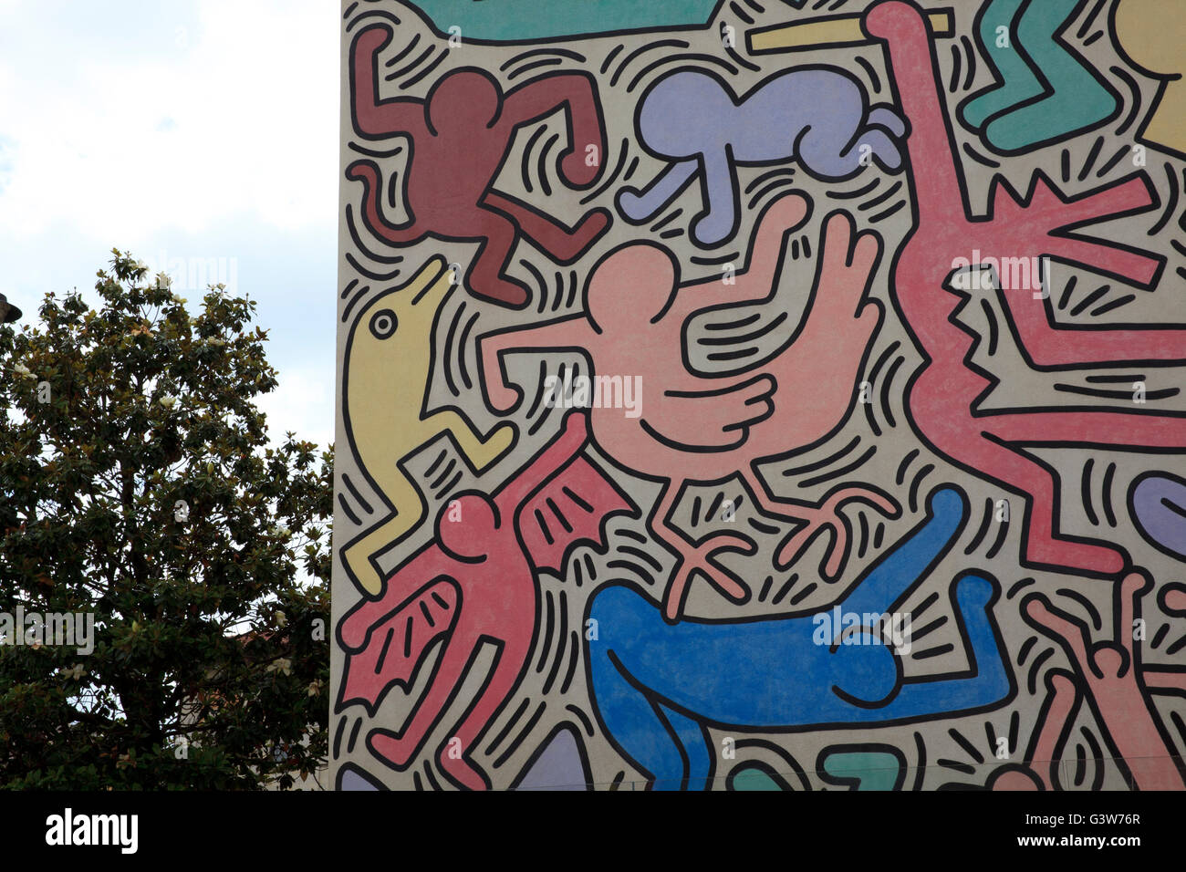 Keith Haring Mural Stock Photos & Keith Haring Mural Stock Images - Alamy