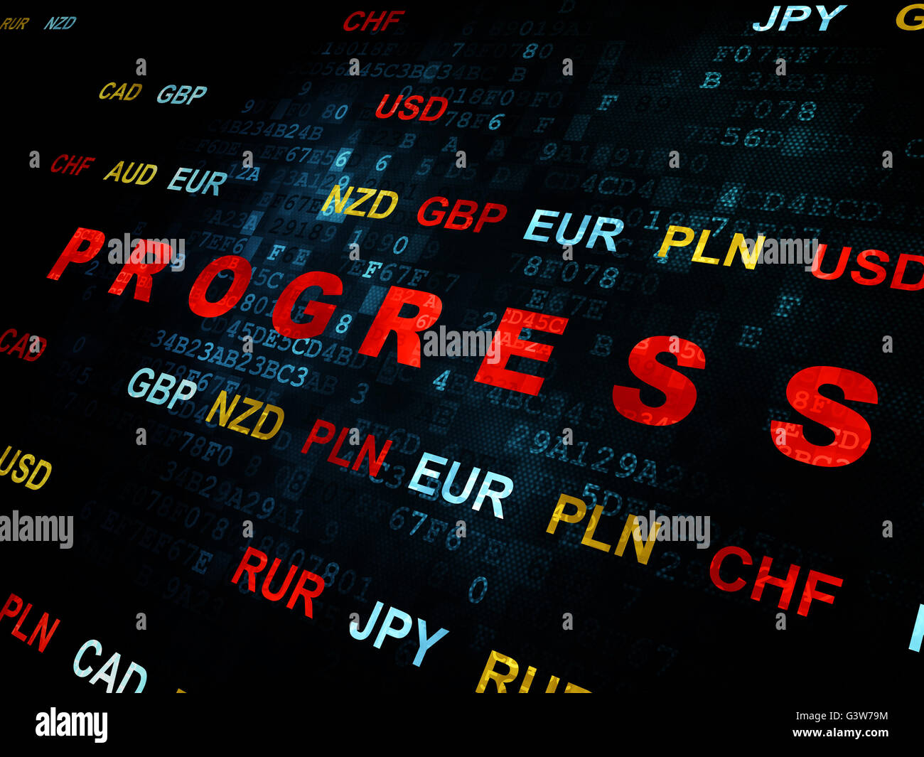 Finance concept: Progress on Digital background Stock Photo - Alamy