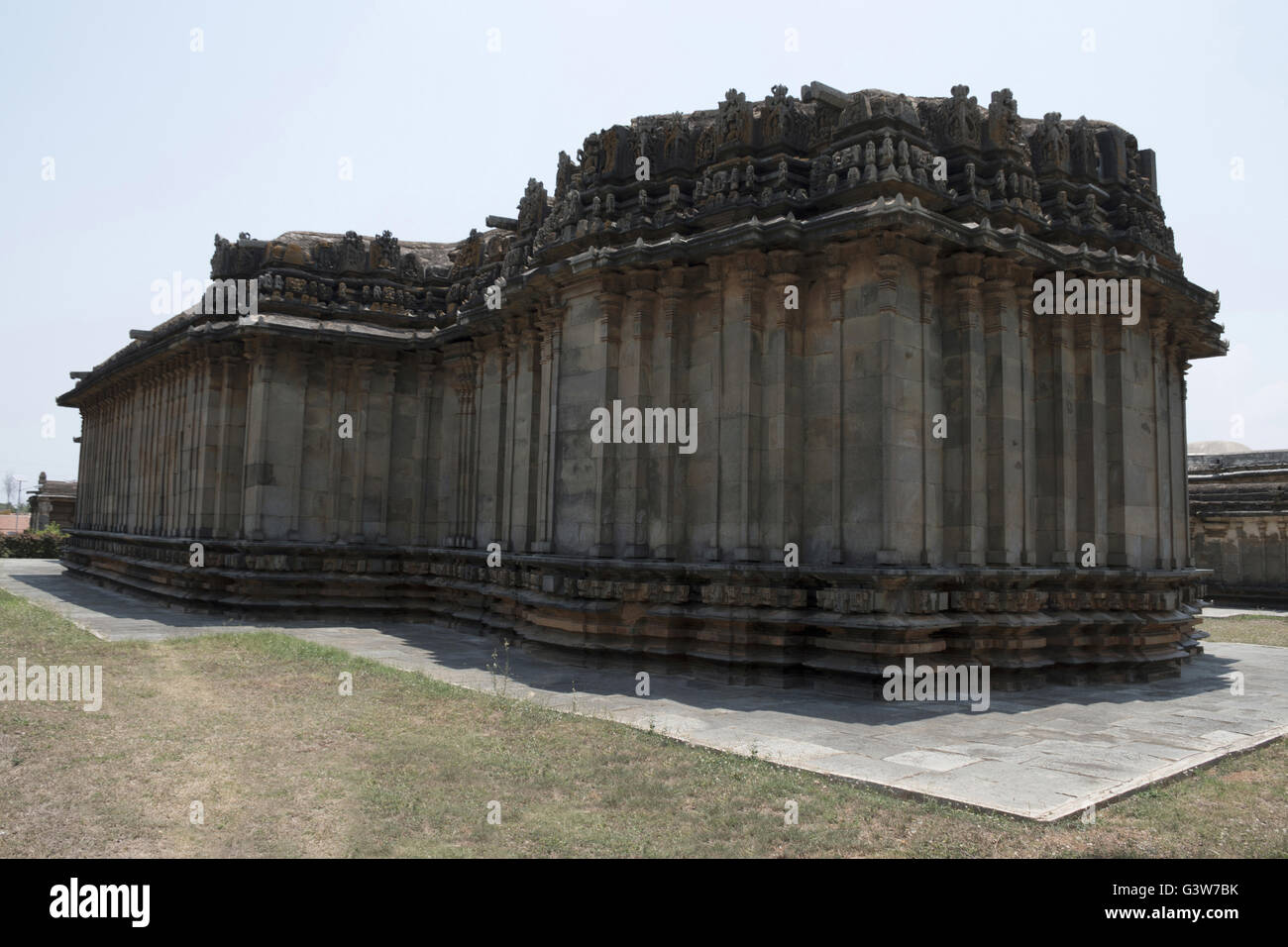 Rear view of Parshvanatha Basadi, Basadi Halli jain temple complex ...