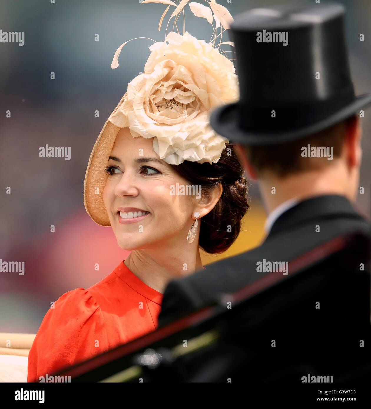 Mary princess denmark on day two royal ascot 2016 hi-res stock ...