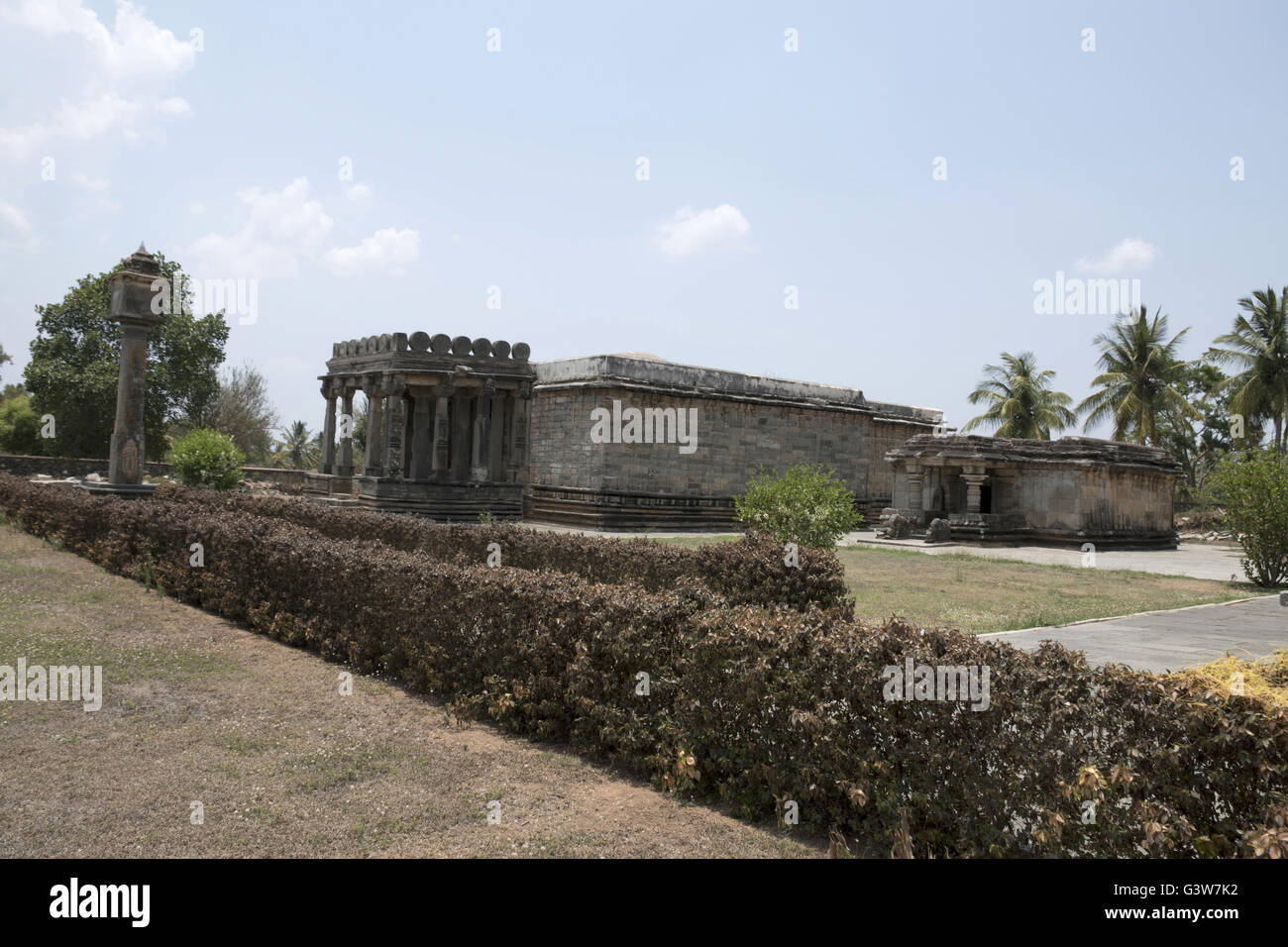 Shantinatha Basadi on the left and Adinataha Basadi on the right ...