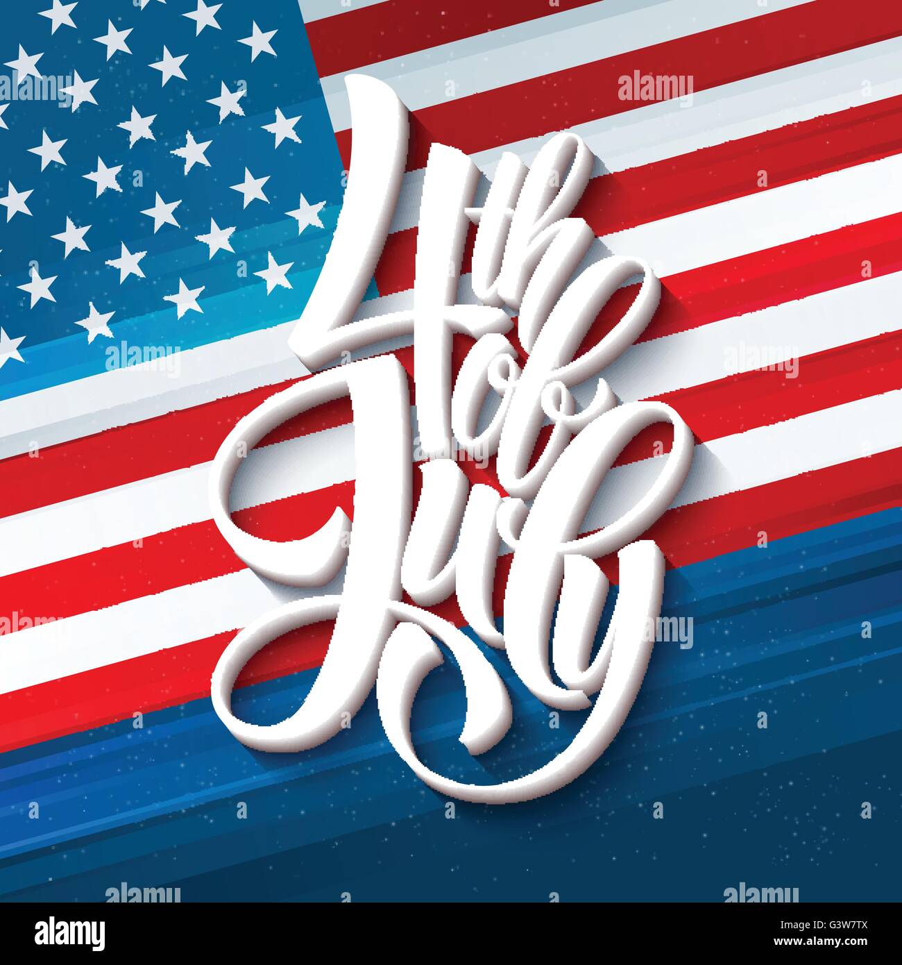 American Independence Day lettering design. A template background for ...