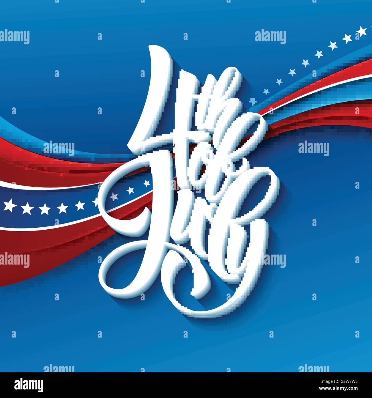 American Independence Day lettering design. A template background for ...