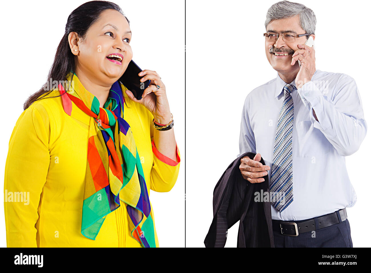 2 People Adult Man Adult Woman Businessman Comparison Contrast Mobile ...