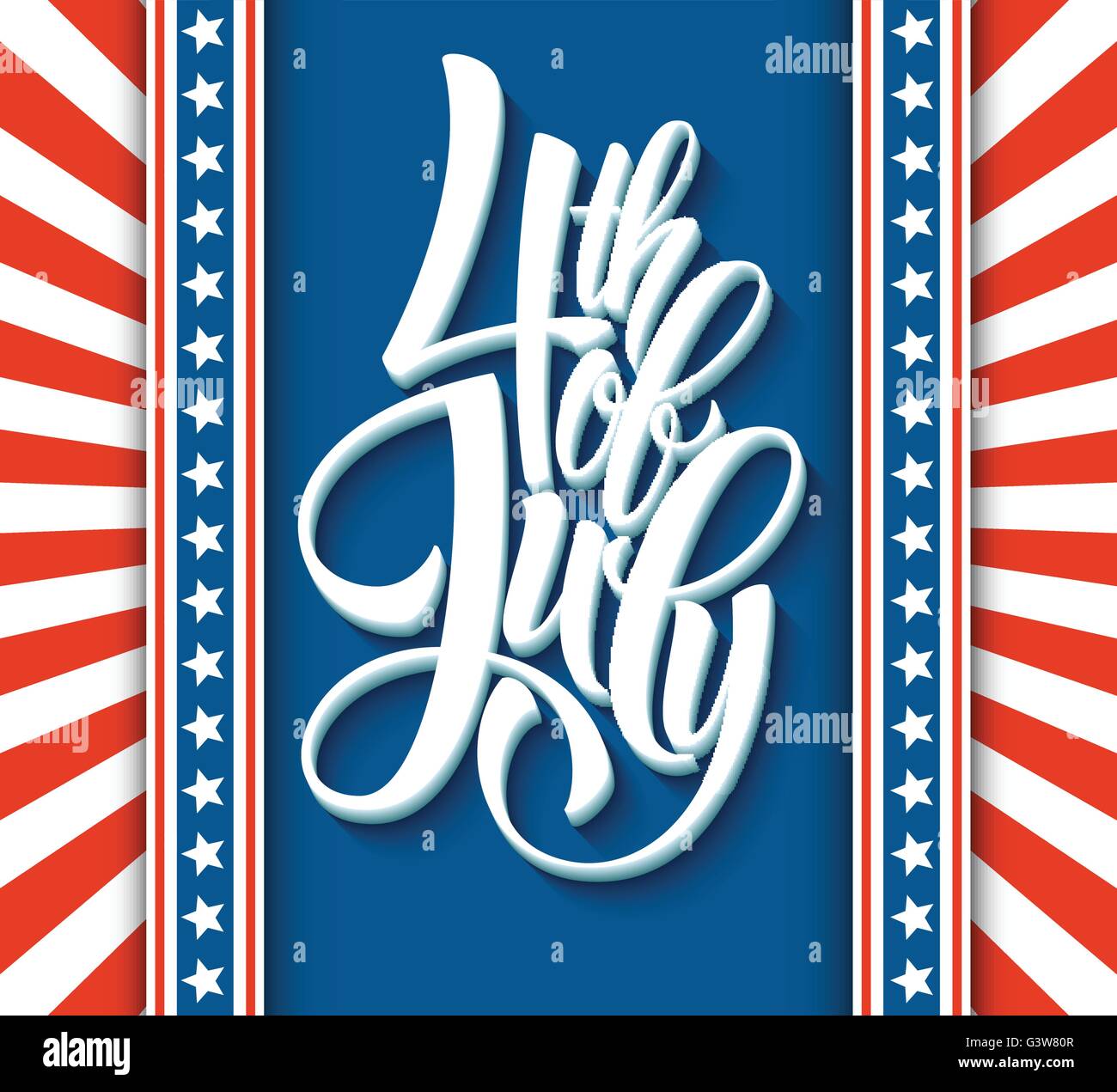 American Independence Day lettering design. A template background for ...
