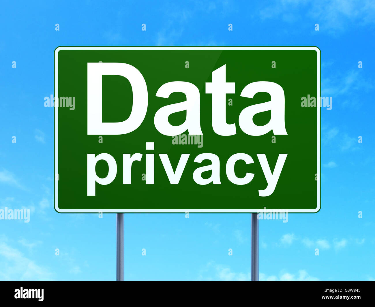 Protection concept: Data Privacy on road sign background Stock Photo ...