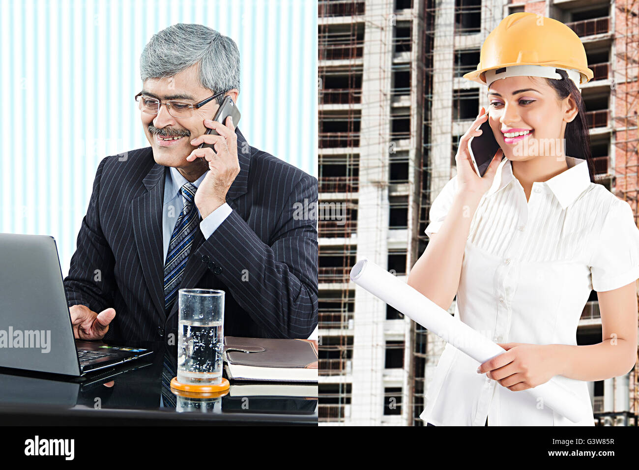 Manager employee talking man woman hi-res stock photography and images ...