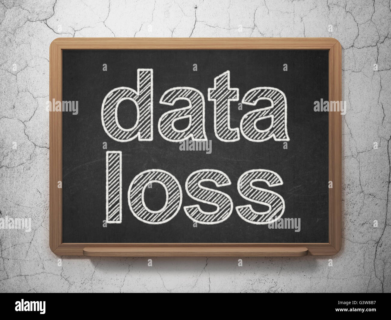 Data concept: Data Loss on chalkboard background Stock Photo - Alamy