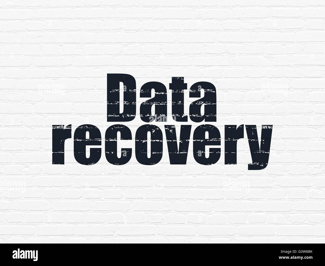 Data concept: Data Recovery on wall background Stock Photo - Alamy