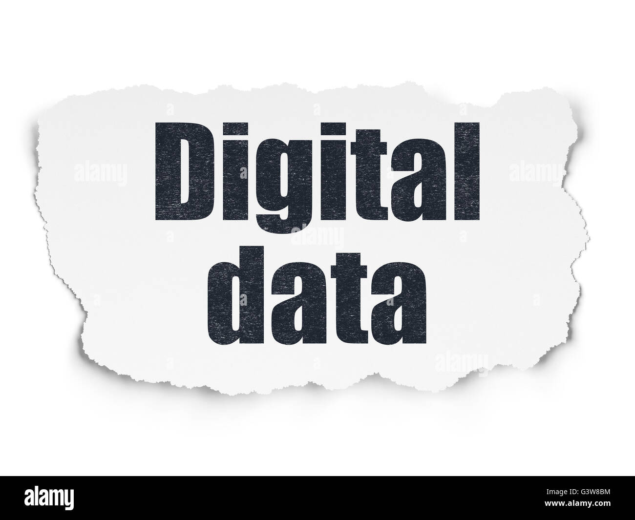 Data concept: Digital Data on Torn Paper background Stock Photo - Alamy