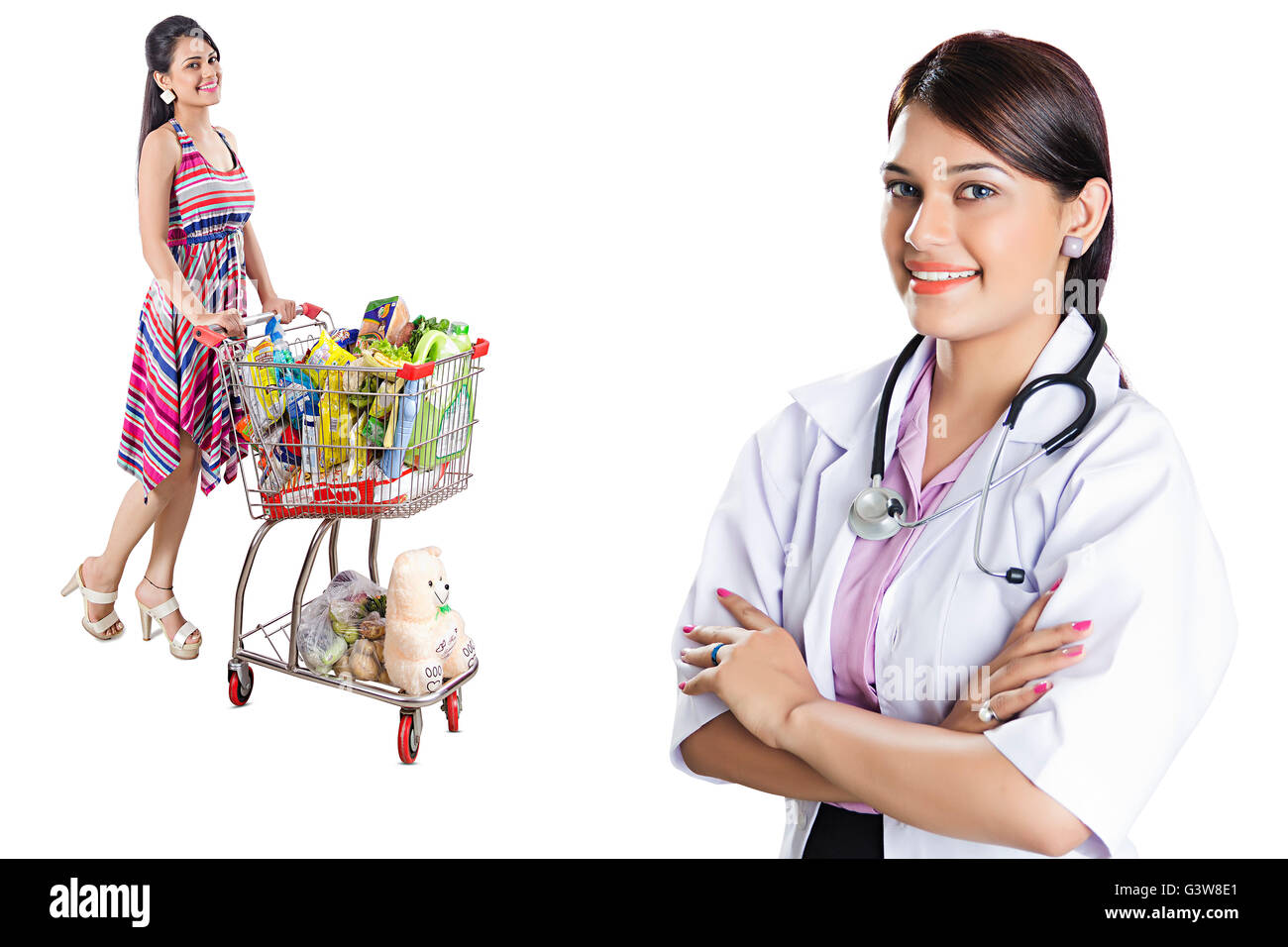 2 People Adult Woman Cloning Comparisons Contrasts Doctor Health ...