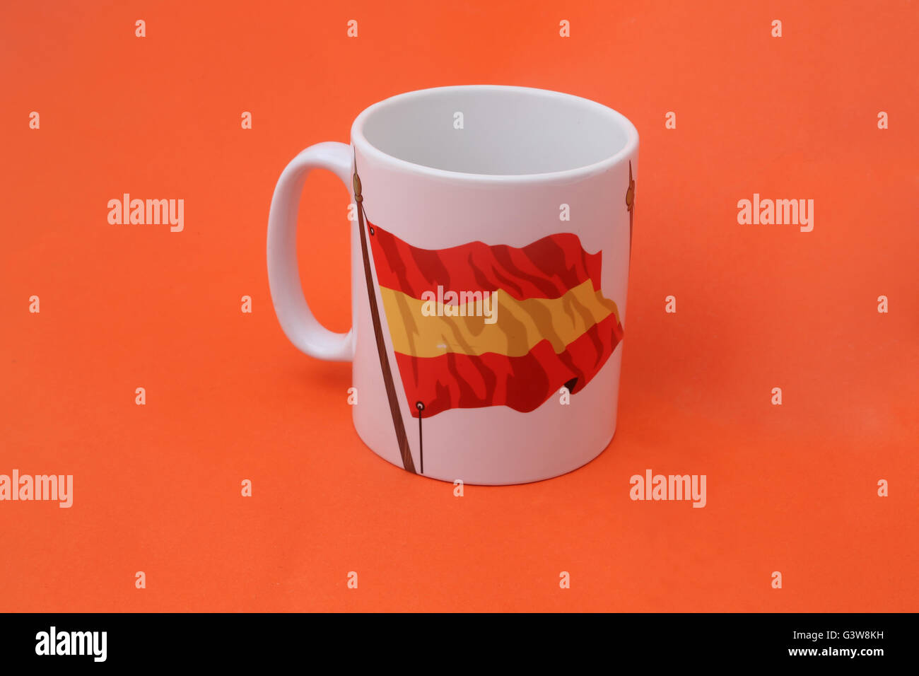 Mug With Spanish Flag Stock Photo - Alamy