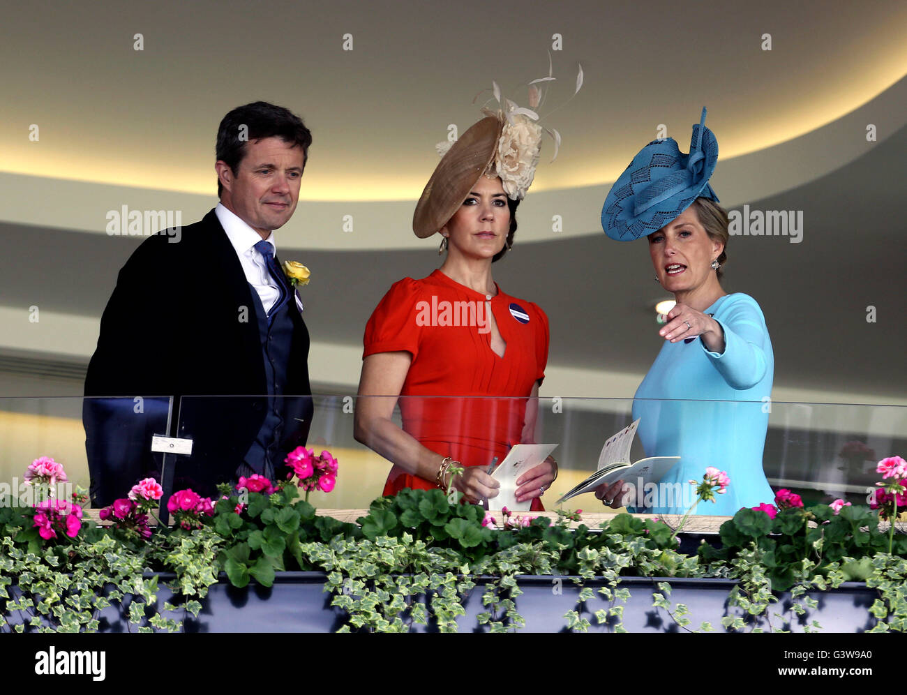 The Countess of Wessex (right) with the Crown Prince and Princess of ...