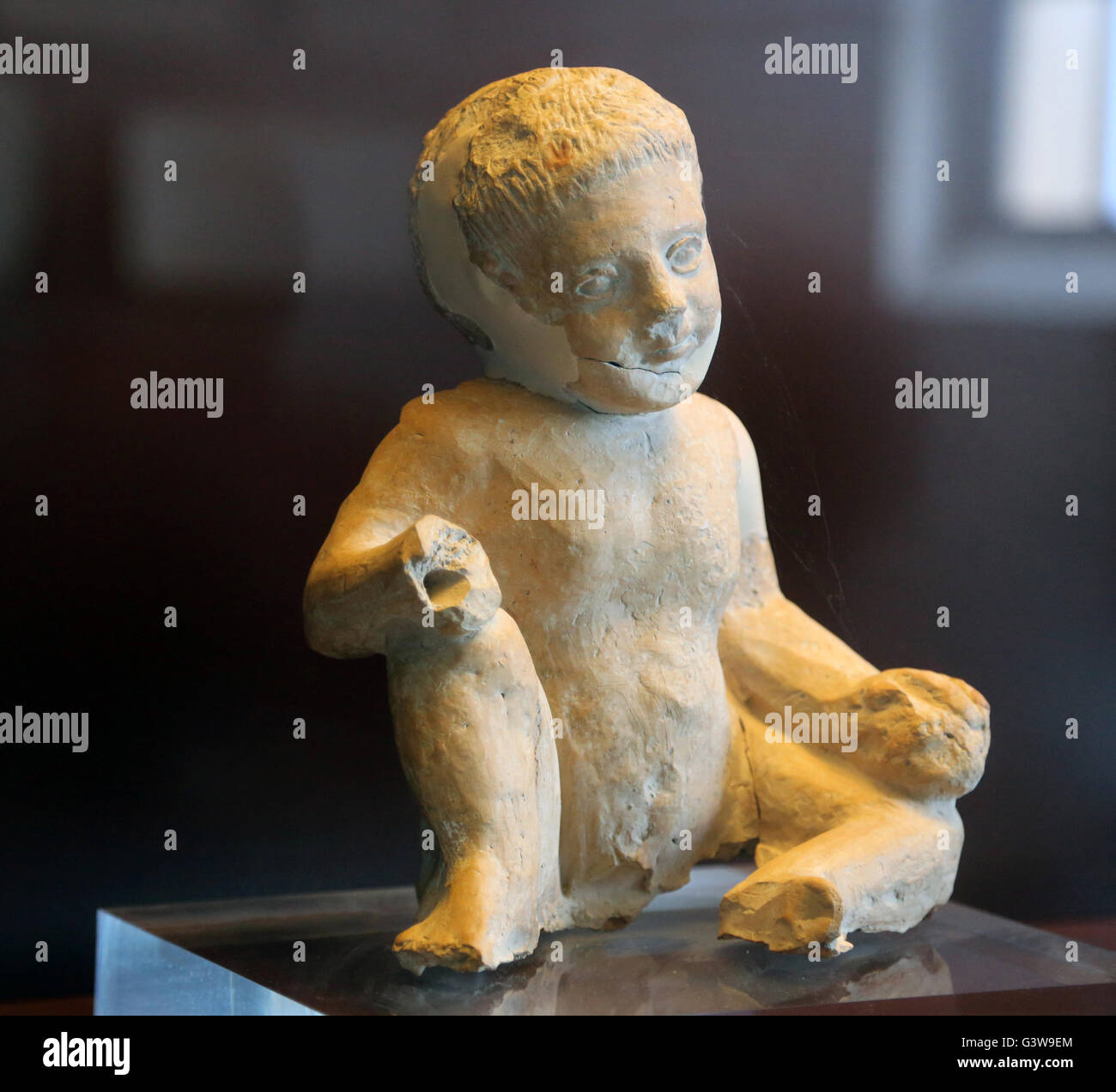 Corinth Greece Corinth Museum Ancient Greek Statue Of A Boy Stock Photo ...