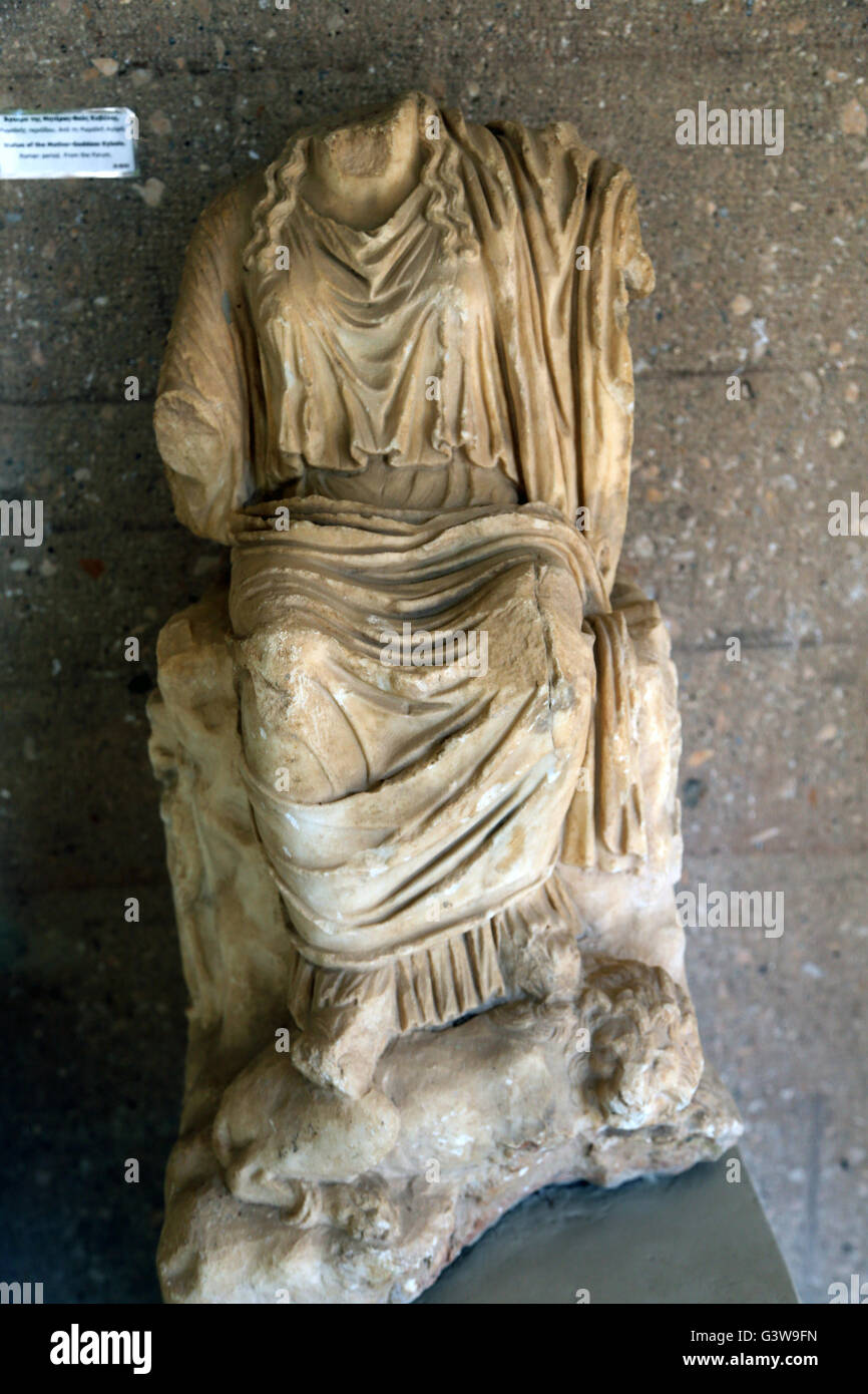 Corinth Greece Corinth Museum Roman Statue Of Mother - Goddess Kybele ...