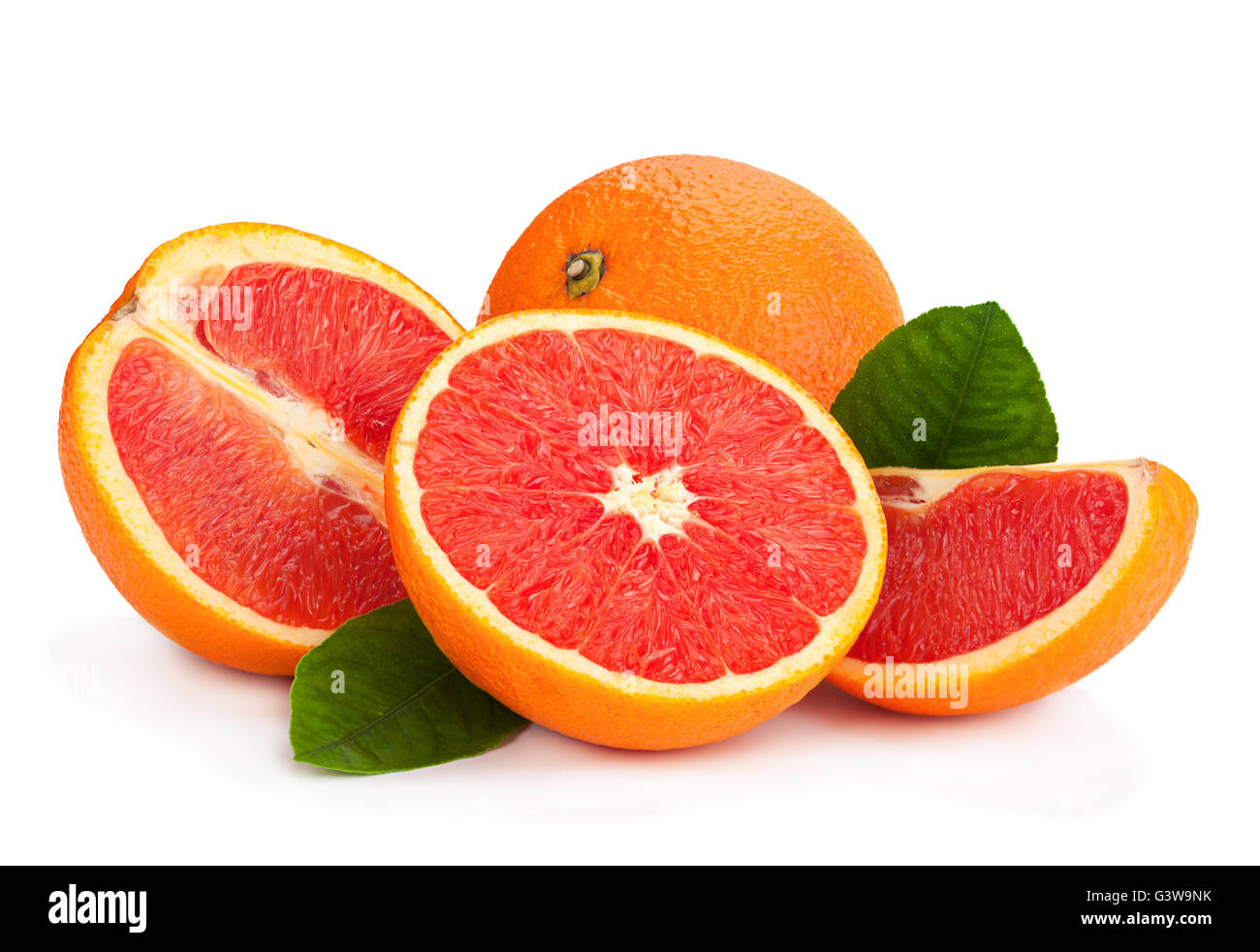 Red orange citrus fruit isolated on white Stock Photo - Alamy
